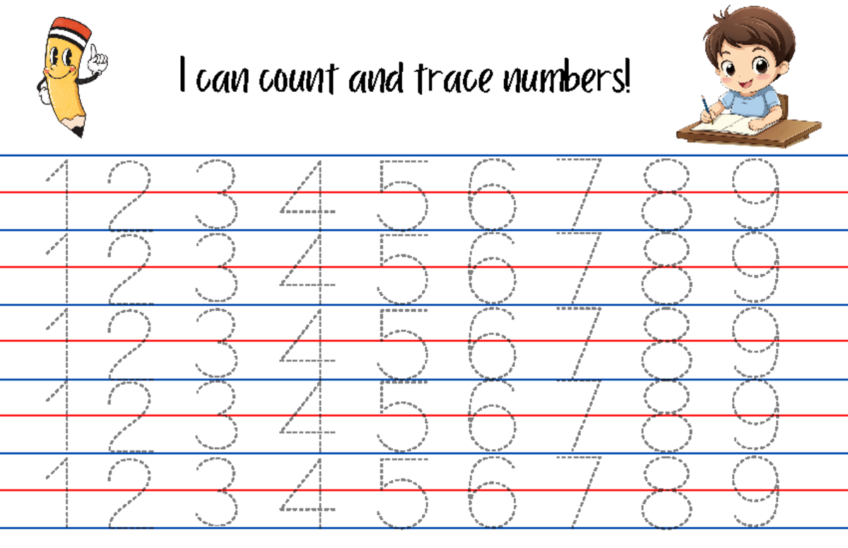 Copy of Number Tracing Pad (Niah Digital Products) - batchelor of ...