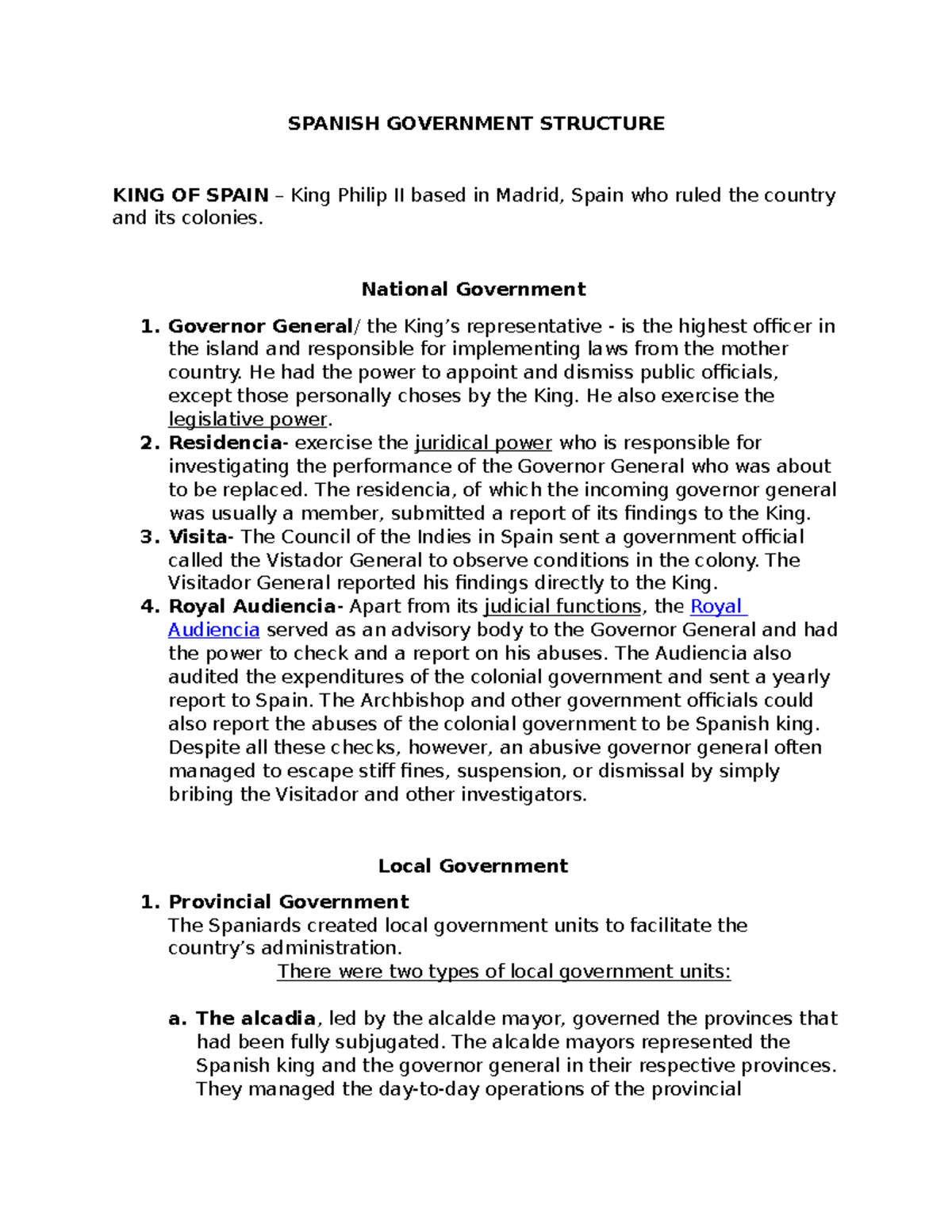 G2 Consti - Spanish regime - SPANISH GOVERNMENT STRUCTURE KING OF SPAIN ...