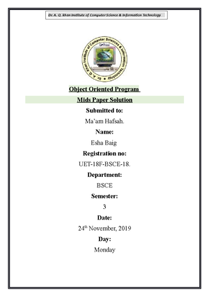 Practice Question for UML Diagram and OOAD - Object Oriented Analysis and Design Question # 1 An ...