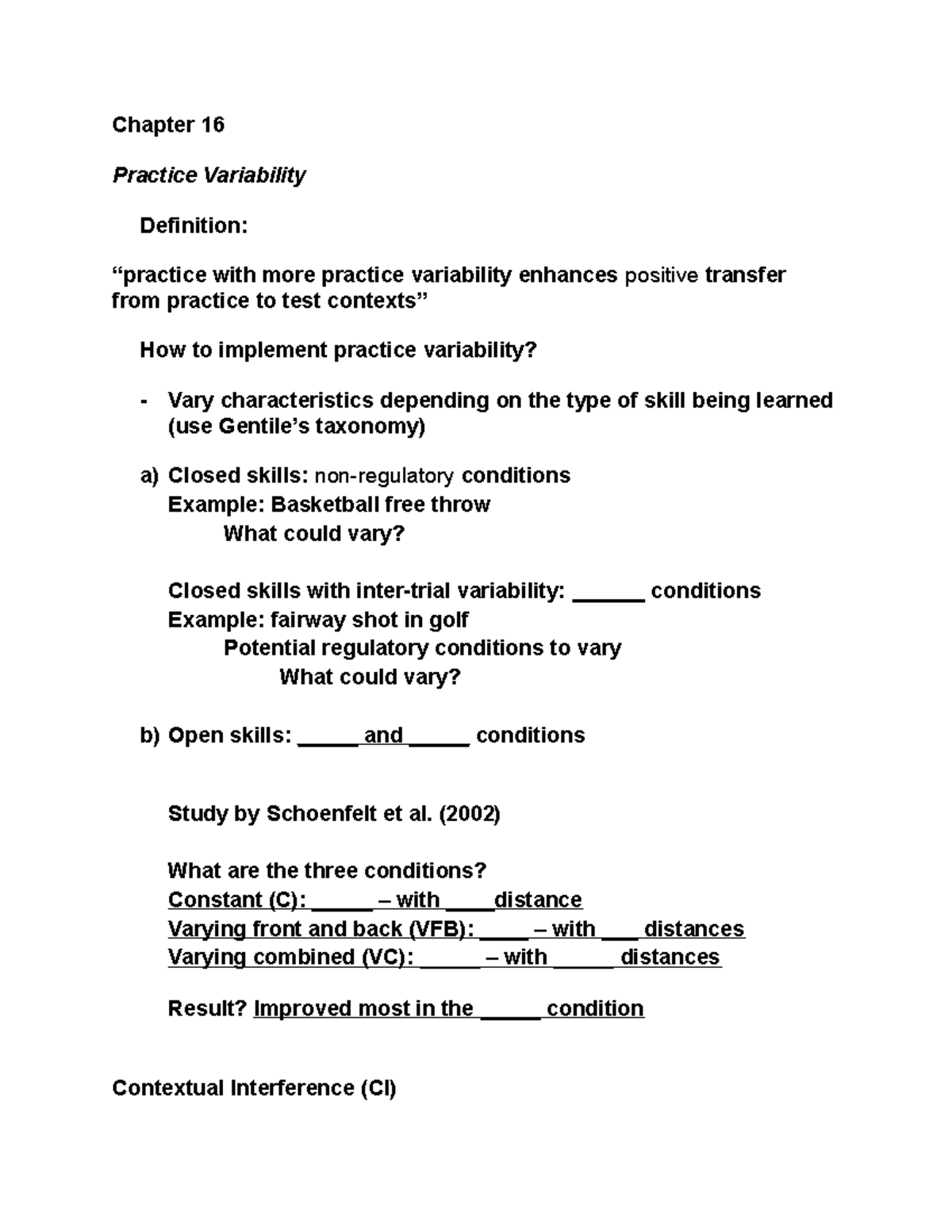 Worksheet Week 13 - Chapter 16 Practice Variability Definition ...