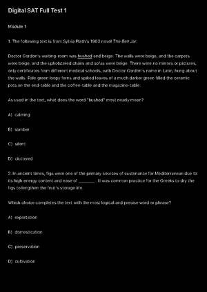 Erica Grammar for Digital SAT answer key - Transitions 1 1. Contrast: C ...