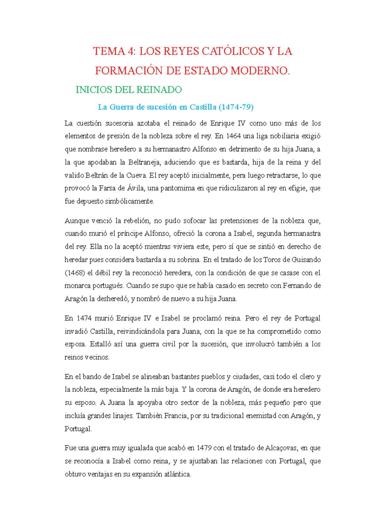 Los Reyes Católicos - TEMA 4: LOS REYES CATÓLICOS Y LA FORMACIÓN DE ESTADO MODERNO. INICIOS DEL ...