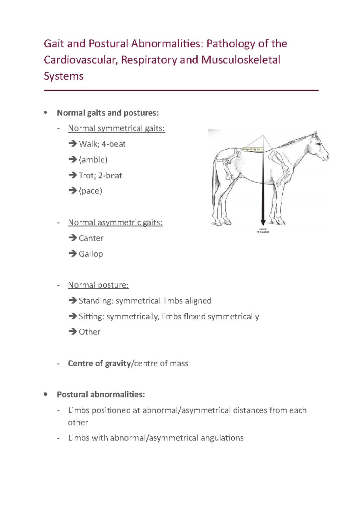 Gait and Postural Abnormalities I Pcrms - Gait and Postural ...