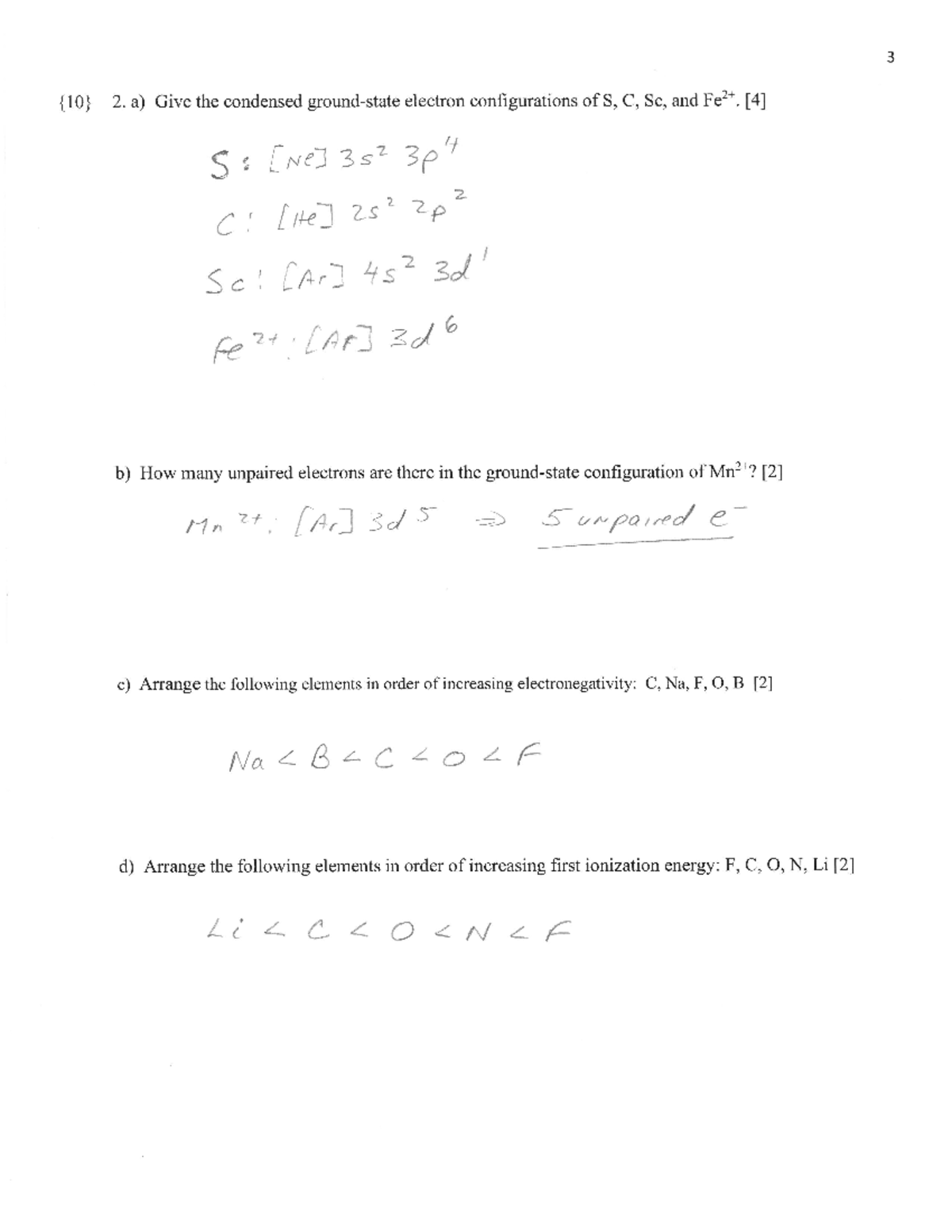 Chem 102 Final Exam 2021 Solutions - chem 1a03 - Studocu