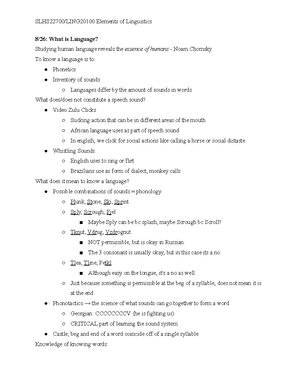 SLHS 227 - Language Processing and the Human Brain contd - Elements of ...