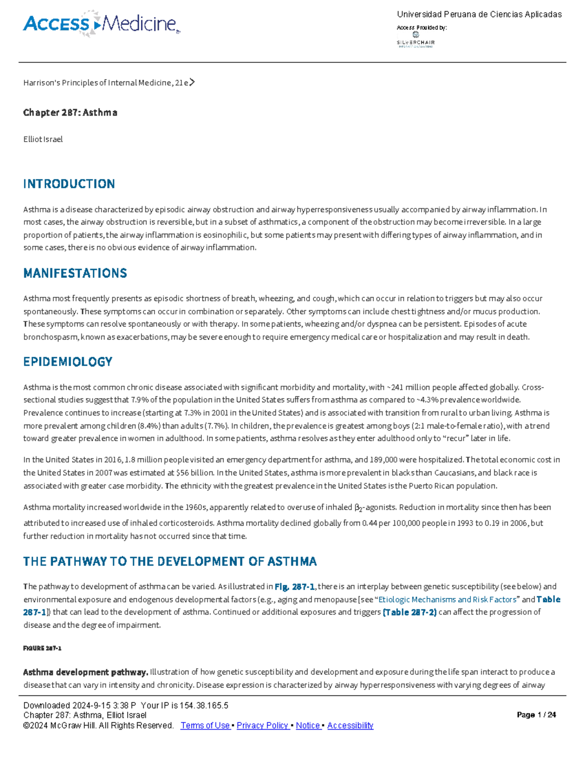 Chapter 287 Asthma - njlhlj - Harrison's Principles of Internal ...