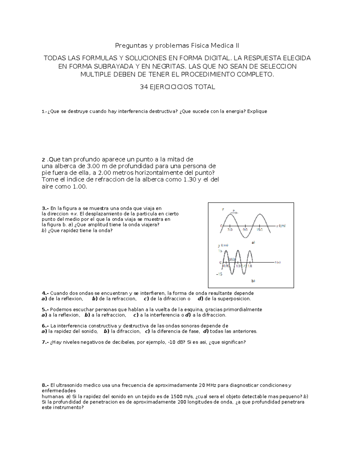 Preguntas y problemas Fisica Medica II C - Preguntas y problemas Fisica Medica II TODAS LAS ...