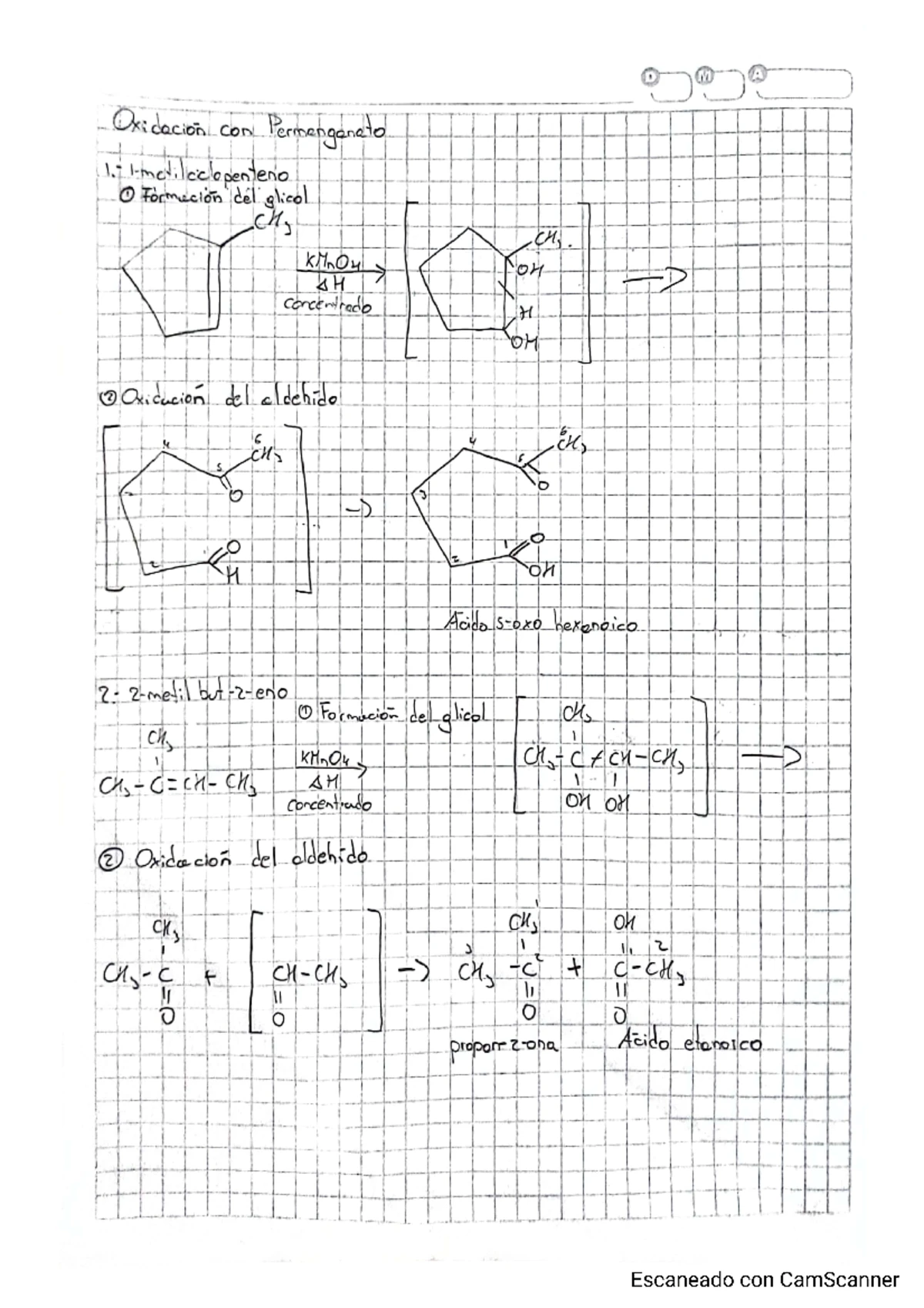 Ozonólisis-1 - Ejercicios de ozonolisis para quimica organica - Química ...