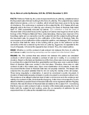 Razon VS Tagitis - Case Digest - Razon vs. Tagtiis, 606 SCRA 598 (2009 ...
