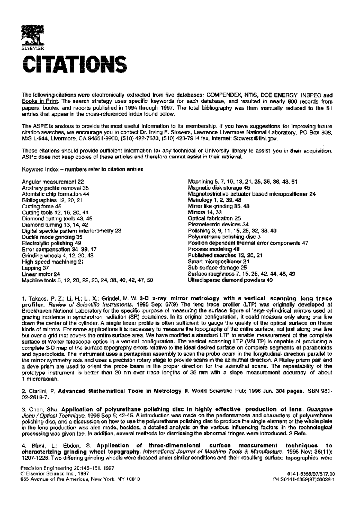 Advanced Mathematical Tools In Metrology Elsevier The Following Citations Were Electronically