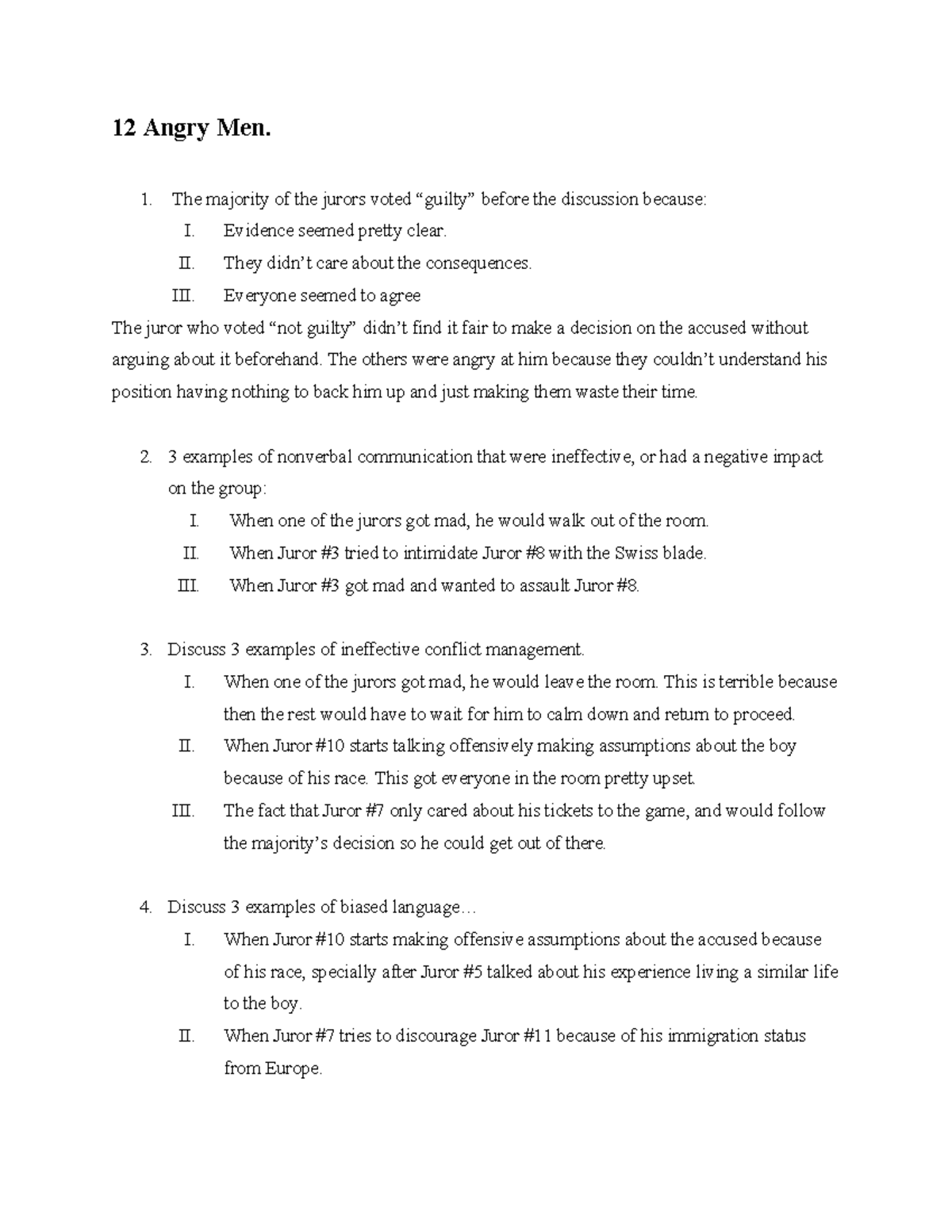 12 Angry MEN - 12 Angry Men. The majority of the jurors voted “guilty ...