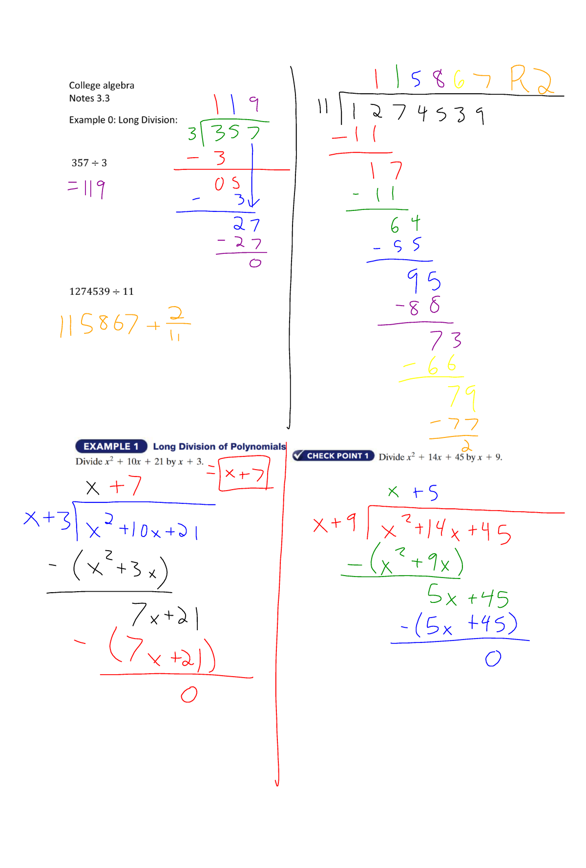 3.3 notes for college algebra - MATH 1314 - Studocu
