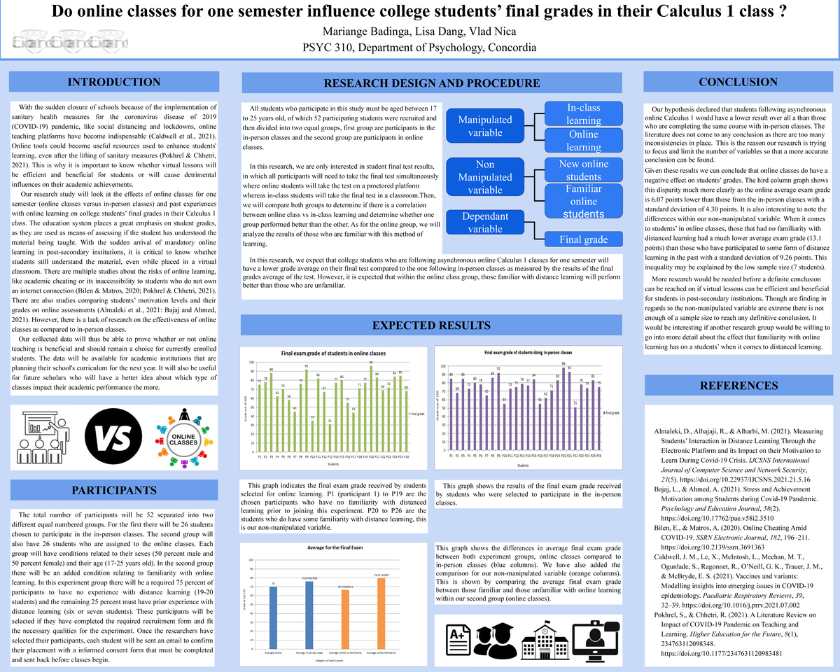 Assignment 6 - Poster (1) - Do online classes for one semester ...