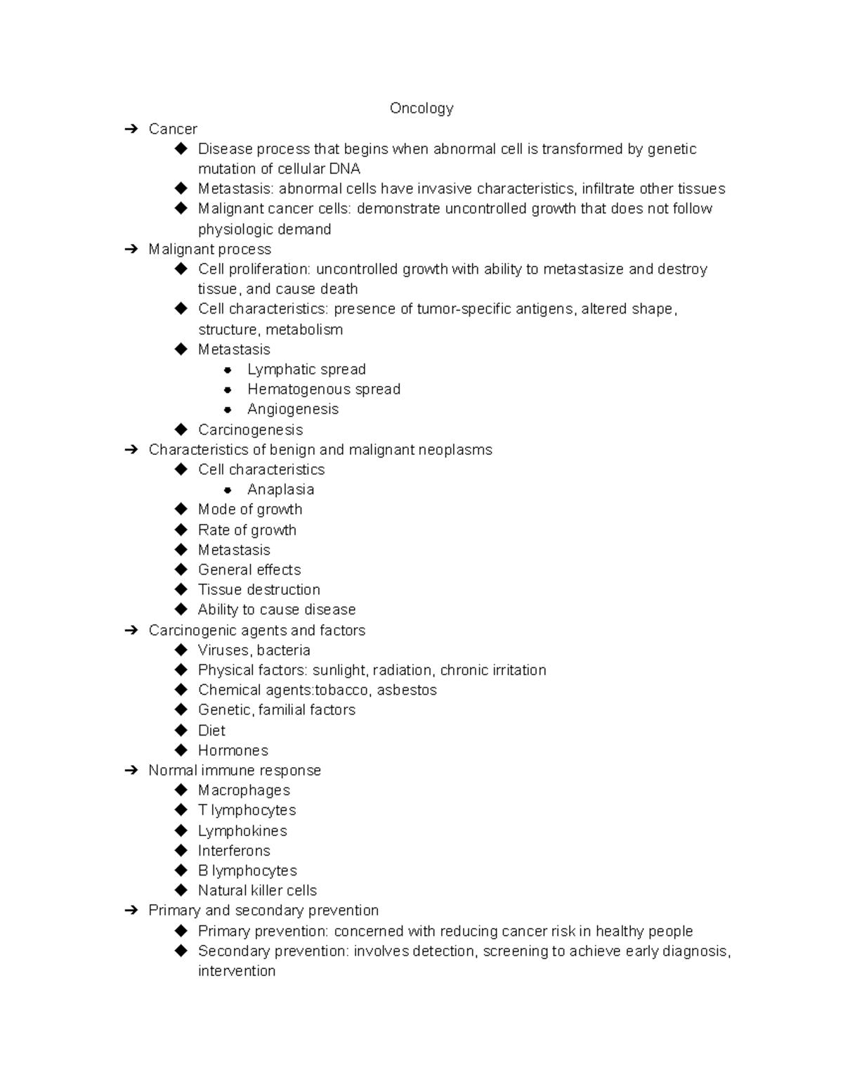Oncology - talks about the basics of cancer and how cancer starts ...