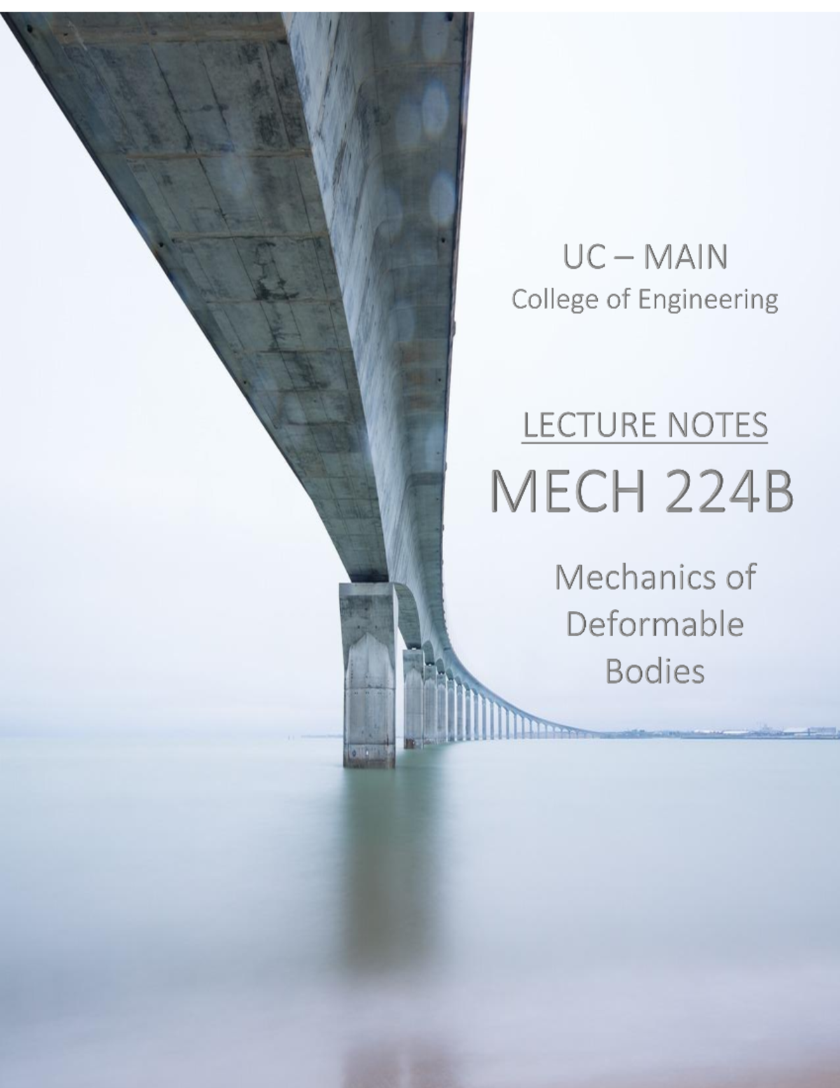 MECH 224B Prelim Lecture Notes - UC – Main ACTIVITY # 1 100 ⁄ College ...