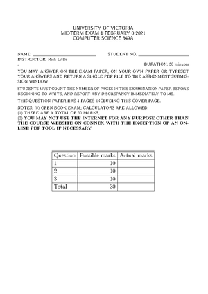 Csc 349a Amazing Formula Sheet 3 - Ta ylor ’s Th e or e m : ( ) ( ) P ...