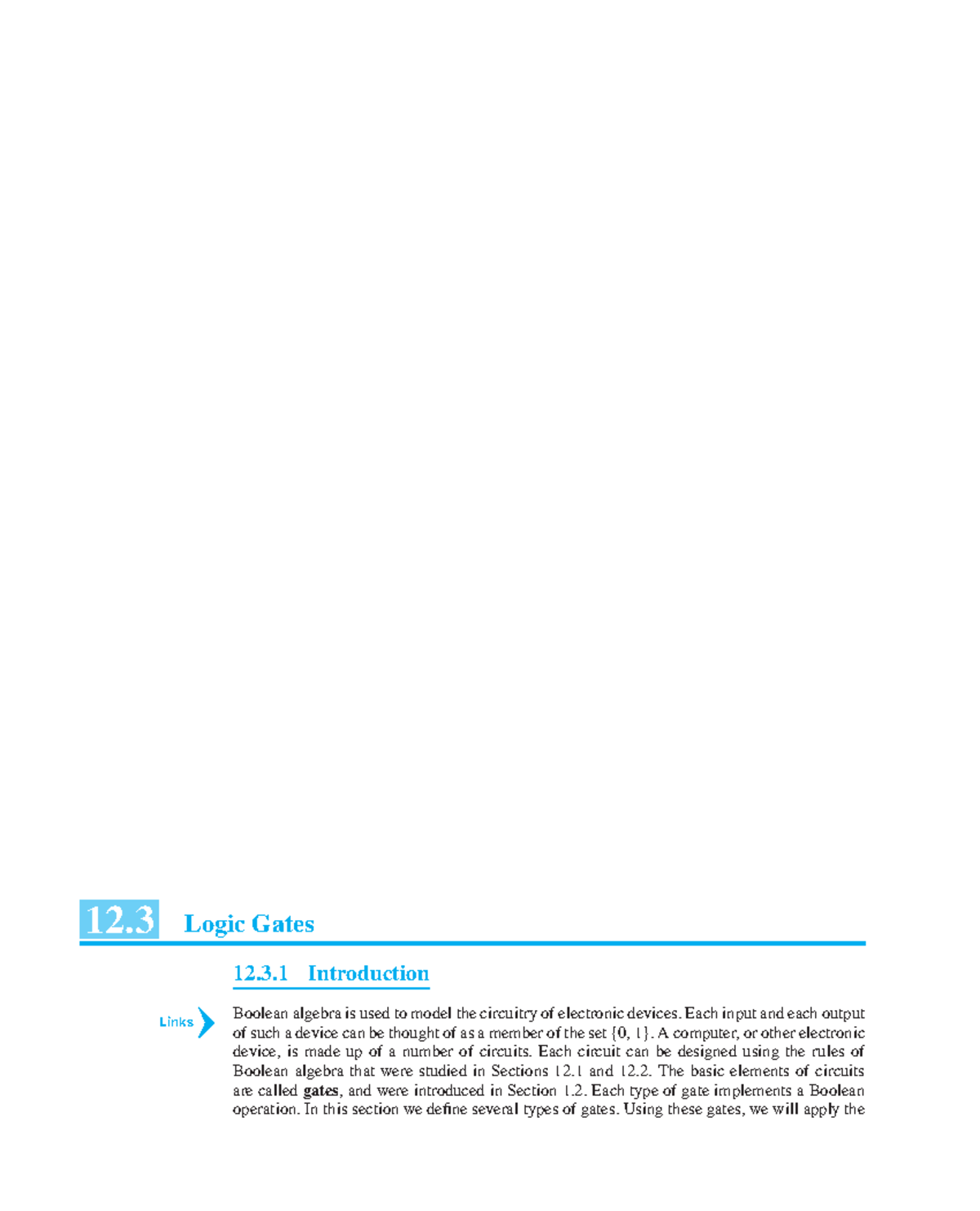 Discrete Mathematics Chapter 12 2 Logic Gates - 12 Logic Gates 12.3 ...