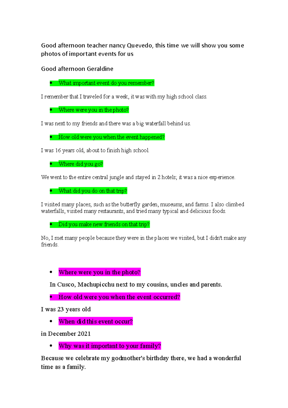 Task 3 - task 3 - Good afternoon teacher nancy Quevedo, this time we ...