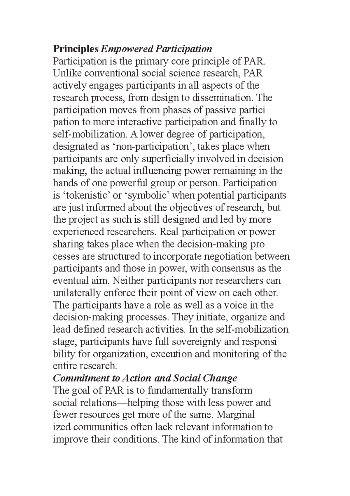 Principles Empowered Participation - Principles Empowered Participation ...