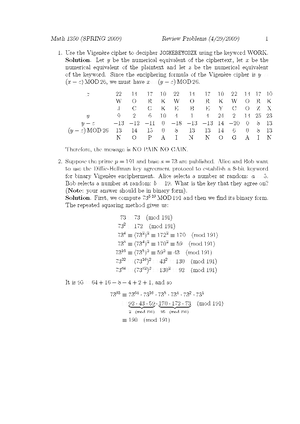 Lecture notes, 13feb2009 Permutations and combinations - MATH 1350 ...