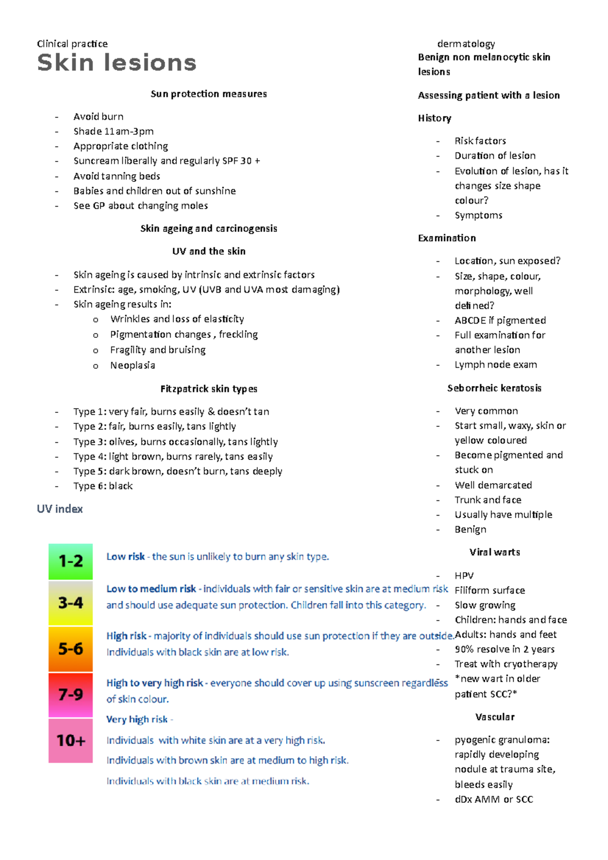 Introduction to skin lesions - Clinical practice dermatology Skin ...