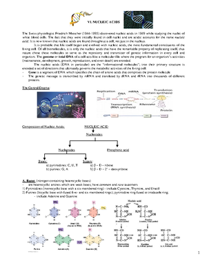 1 - Biochemistry and the Organization of Cells - Learning Material ...