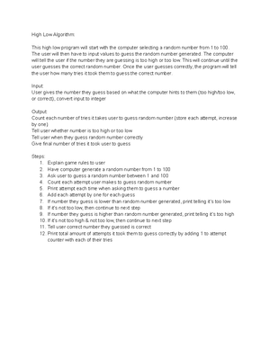 CSCI Card Game Algorithm Notes - Card Game Algorithm: This card game ...