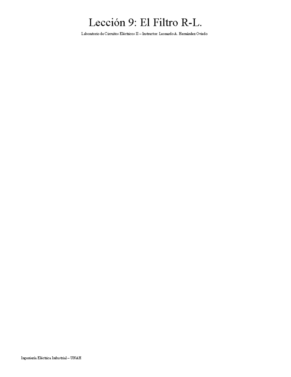 Leccion 9. El filtro LR - Practica - Lección 9: El Filtro R-L ...