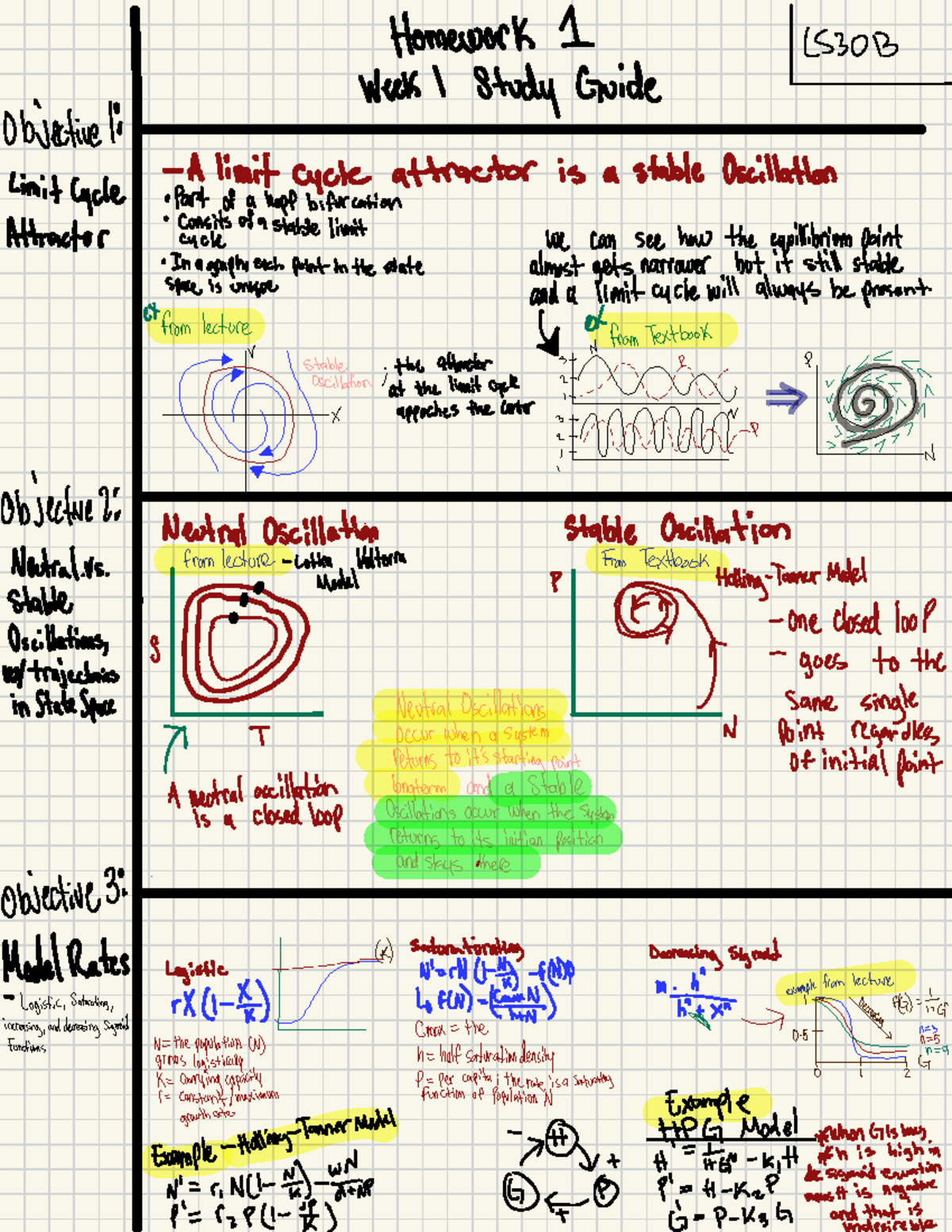 LS30B - Homework 1 130B Week 1 Study Guide A limit cycle attractor is a ...