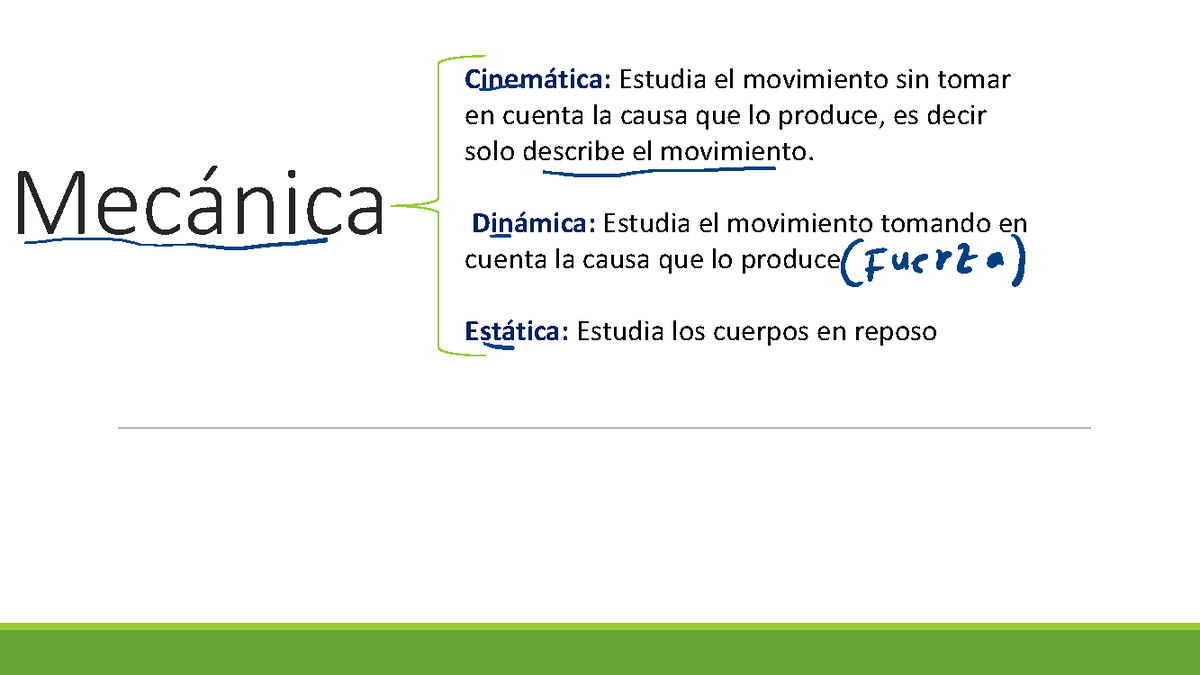 Cinematica con ejercicios resueltos - Mec·nica Cinem·tica: Estudia el movimiento sin tomar en ...