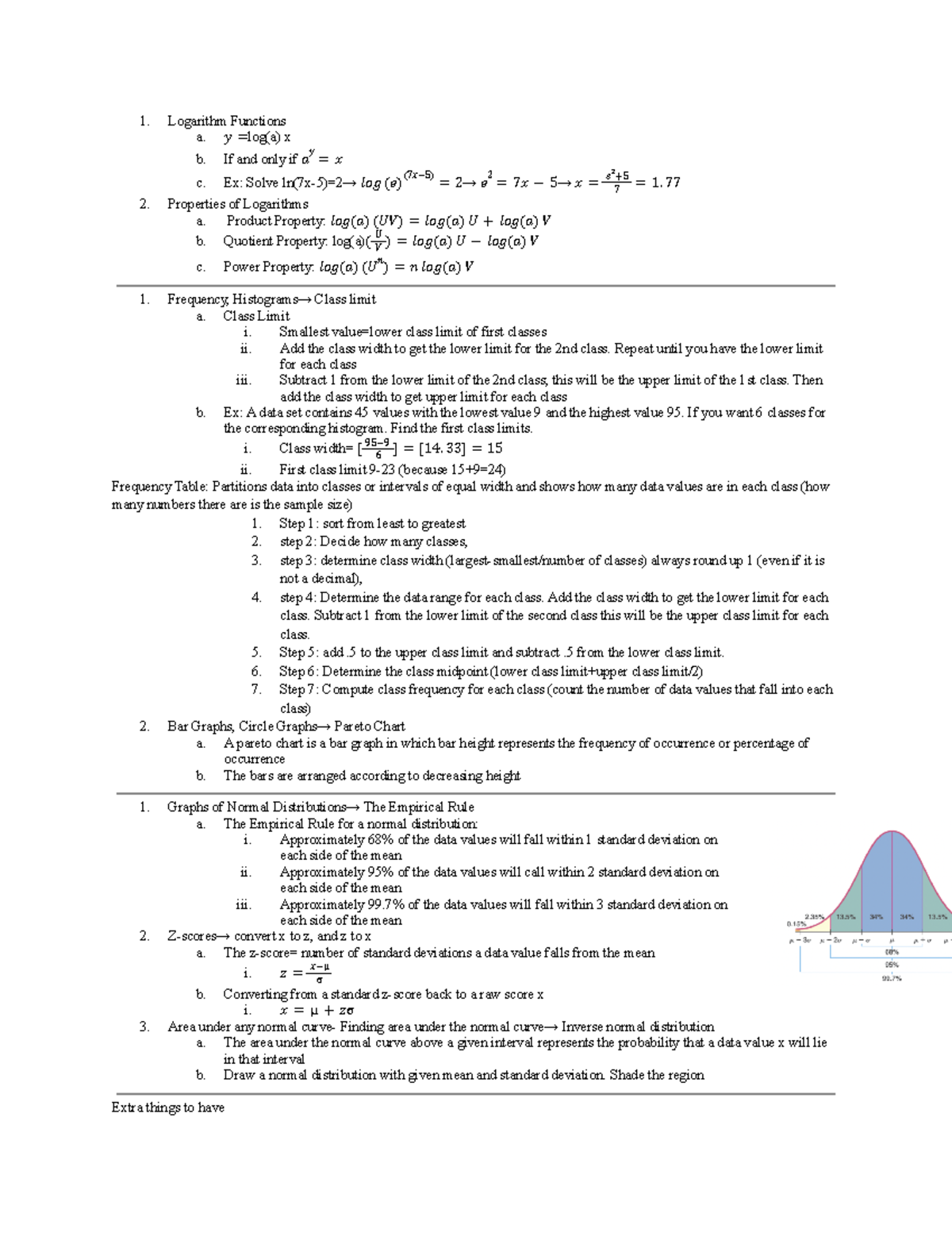 Math 114 Lecture Logarithm Functions A þ Loga X B If And Only If𝕎 þ ý C Ex Solve