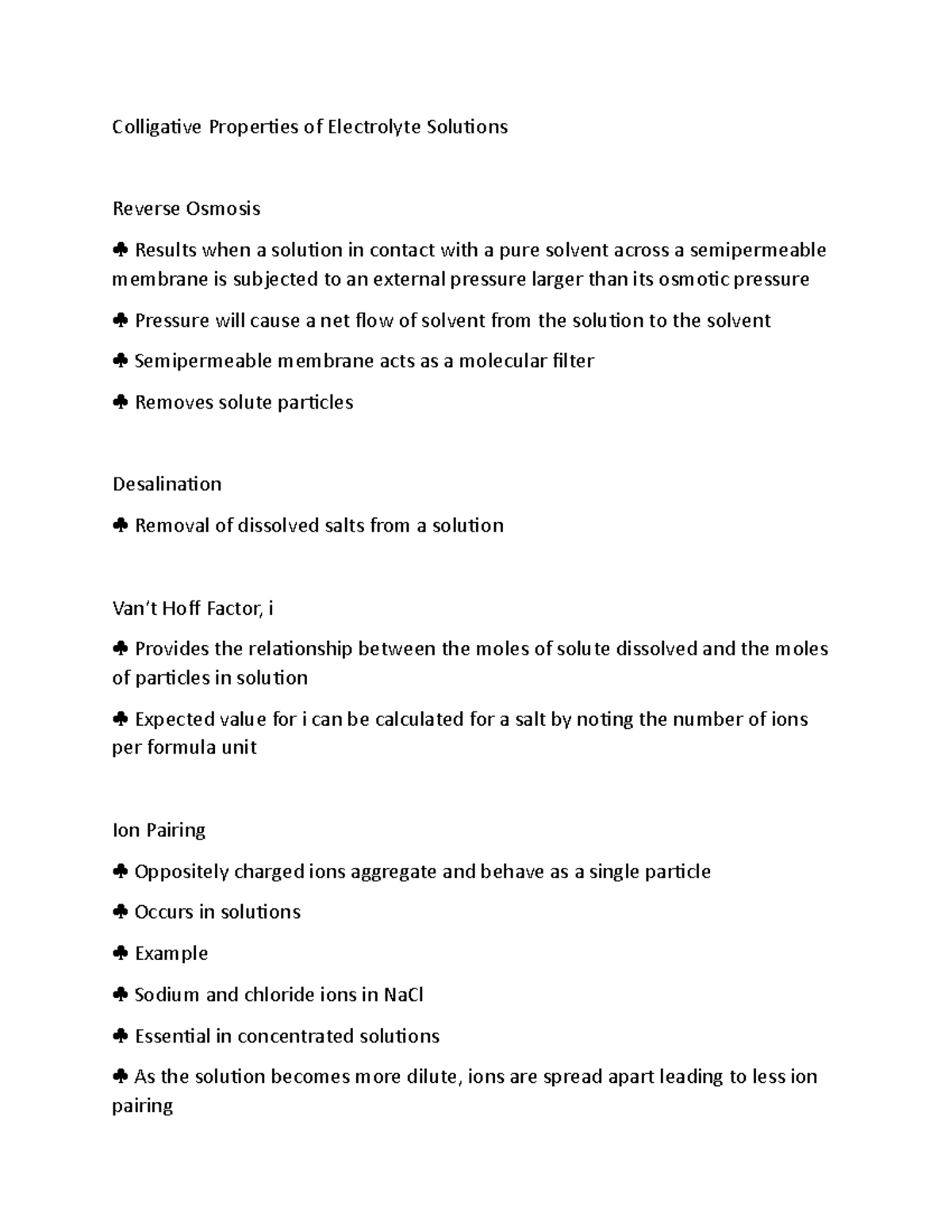 62 - Colligative Properties of Electrolyte Solutions - Colligative ...