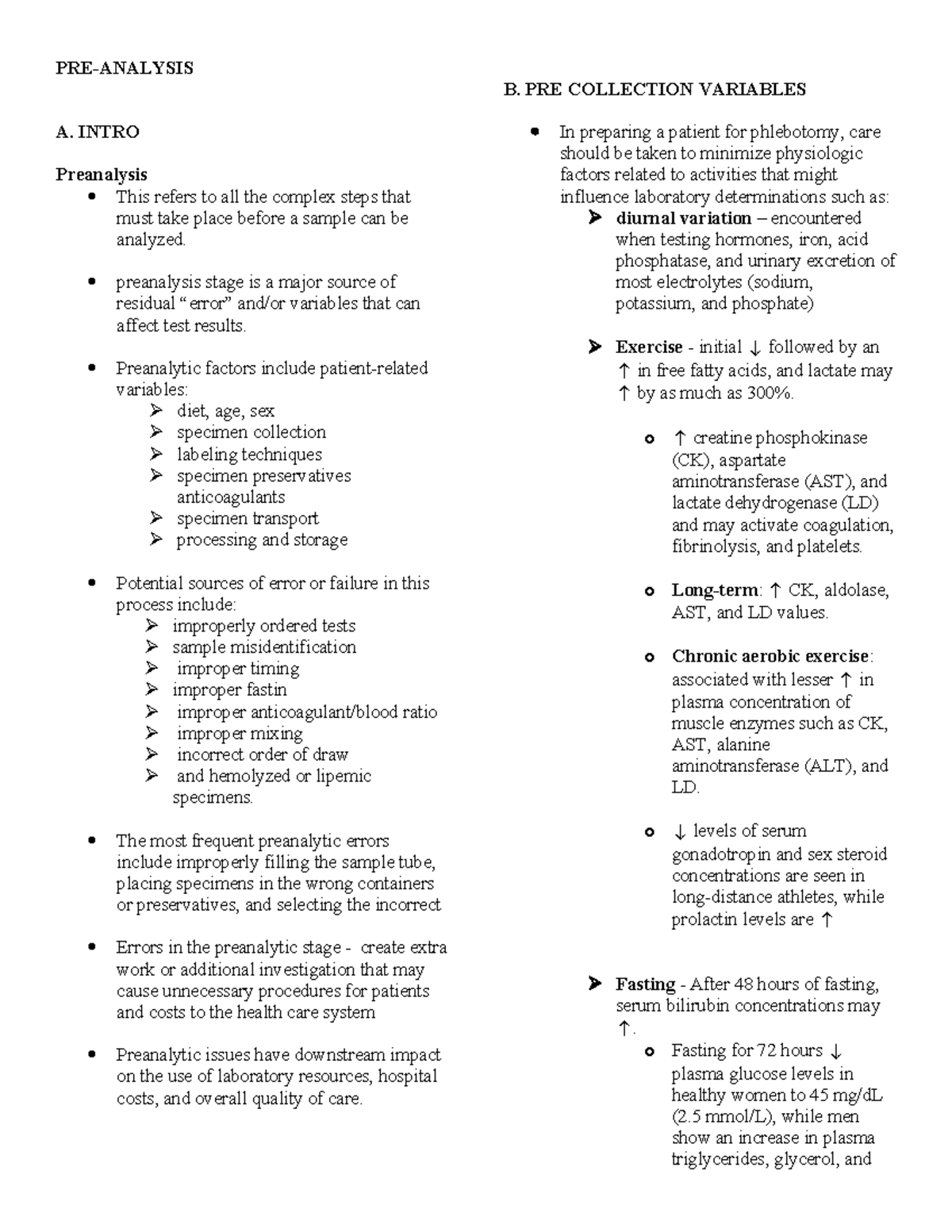 PRE Analysis A D - PRE-ANALYSIS A. INTRO Preanalysis This refers to all the complex steps that ...