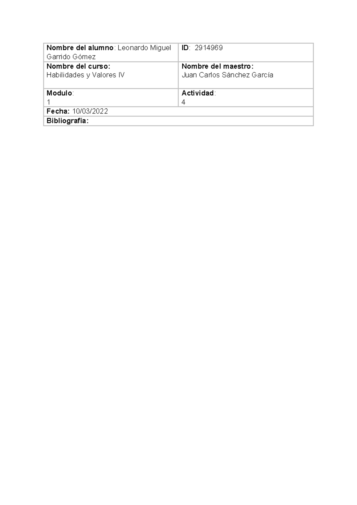 Actividad 4 de Hy V IV - es la actvidad 4 de hyv - Nombre del alumno ...