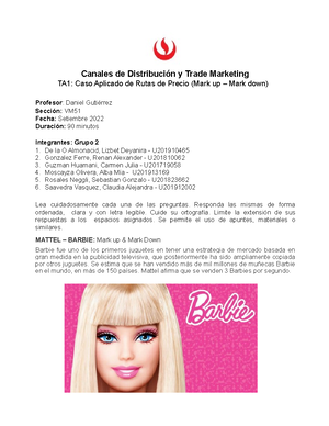 CM29 Trabajo Final y Rúbrica 2022-2 - CANALES DE DISTRIBUCIÓN - (CM29 ...