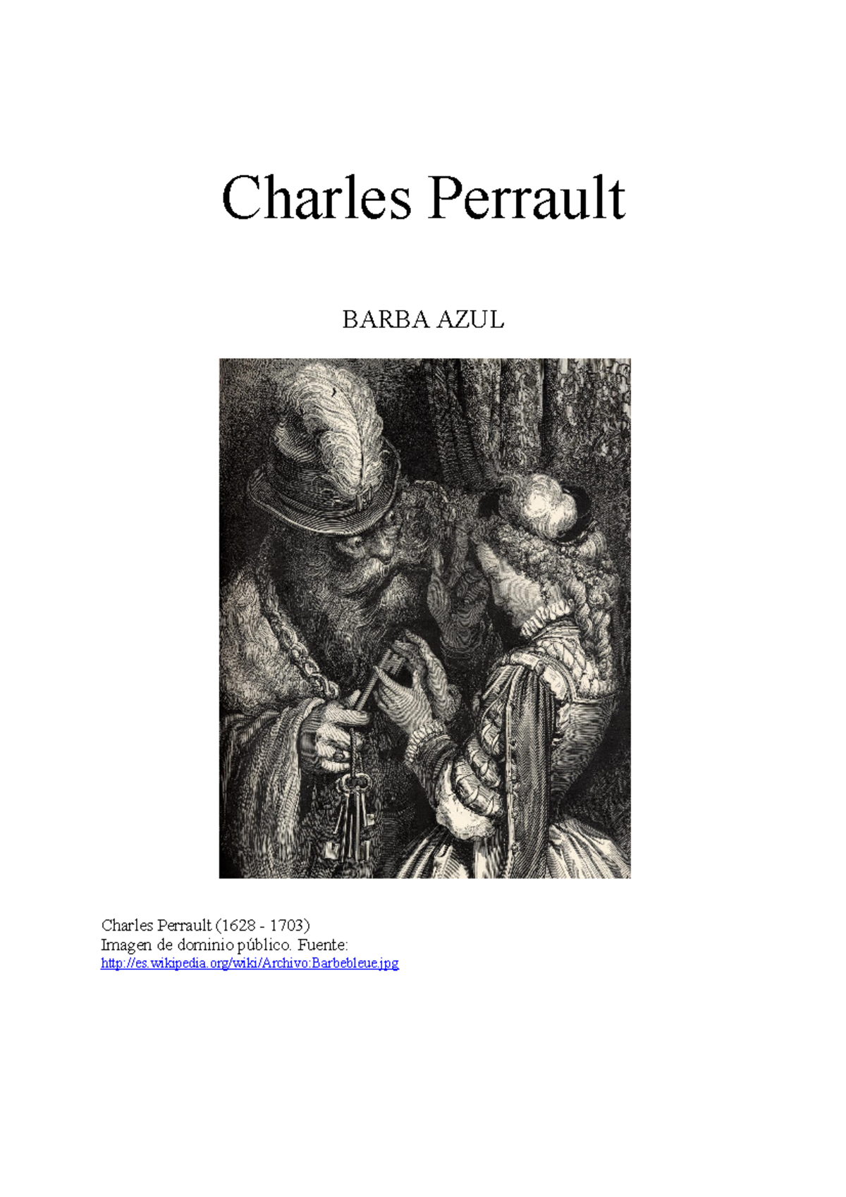 Barba azul - charles perrault - Charles Perrault BARBA AZUL Charles ...