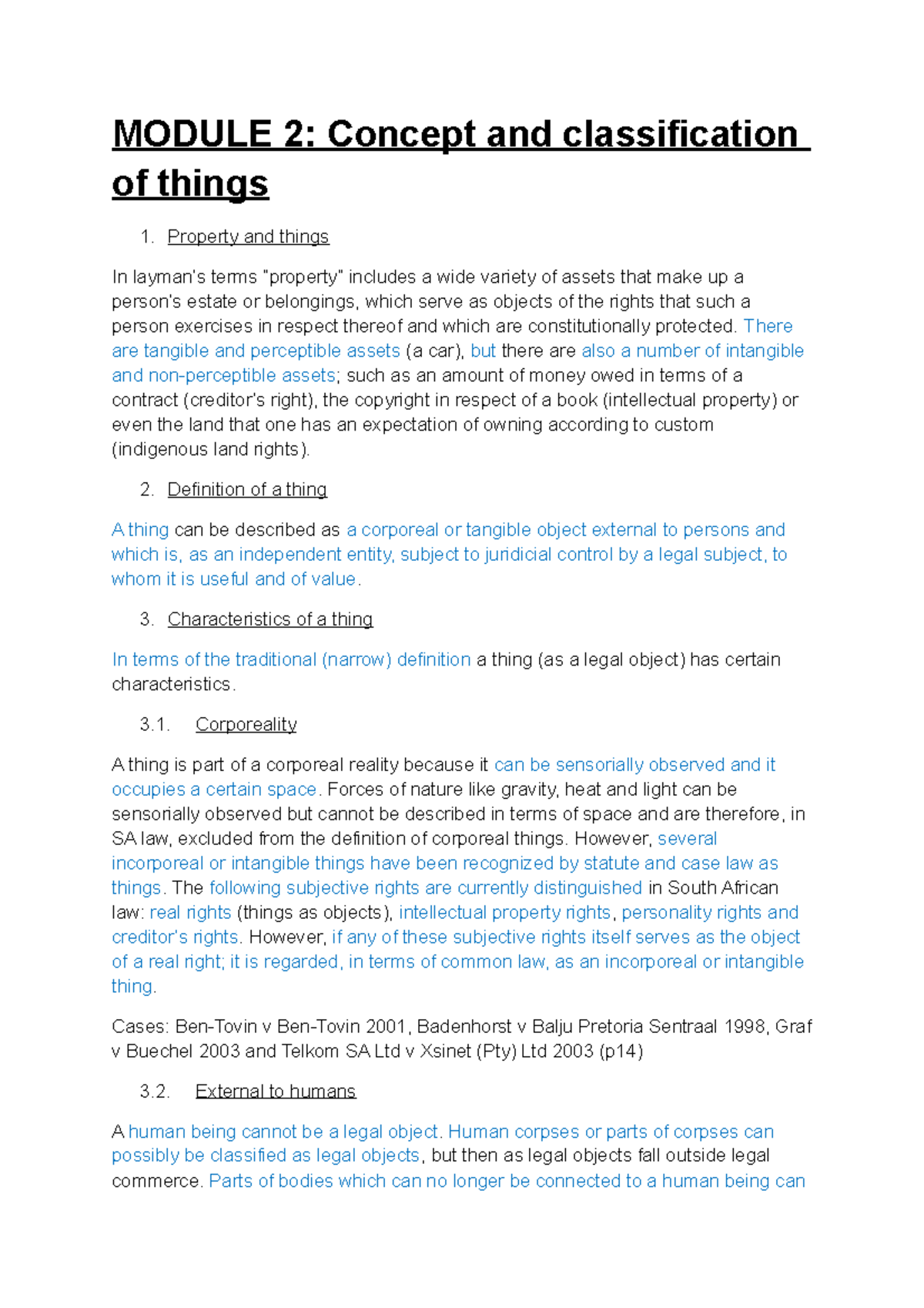 Module 2 University of Johannesburg lecture notes summaries - MODULE 2 ...