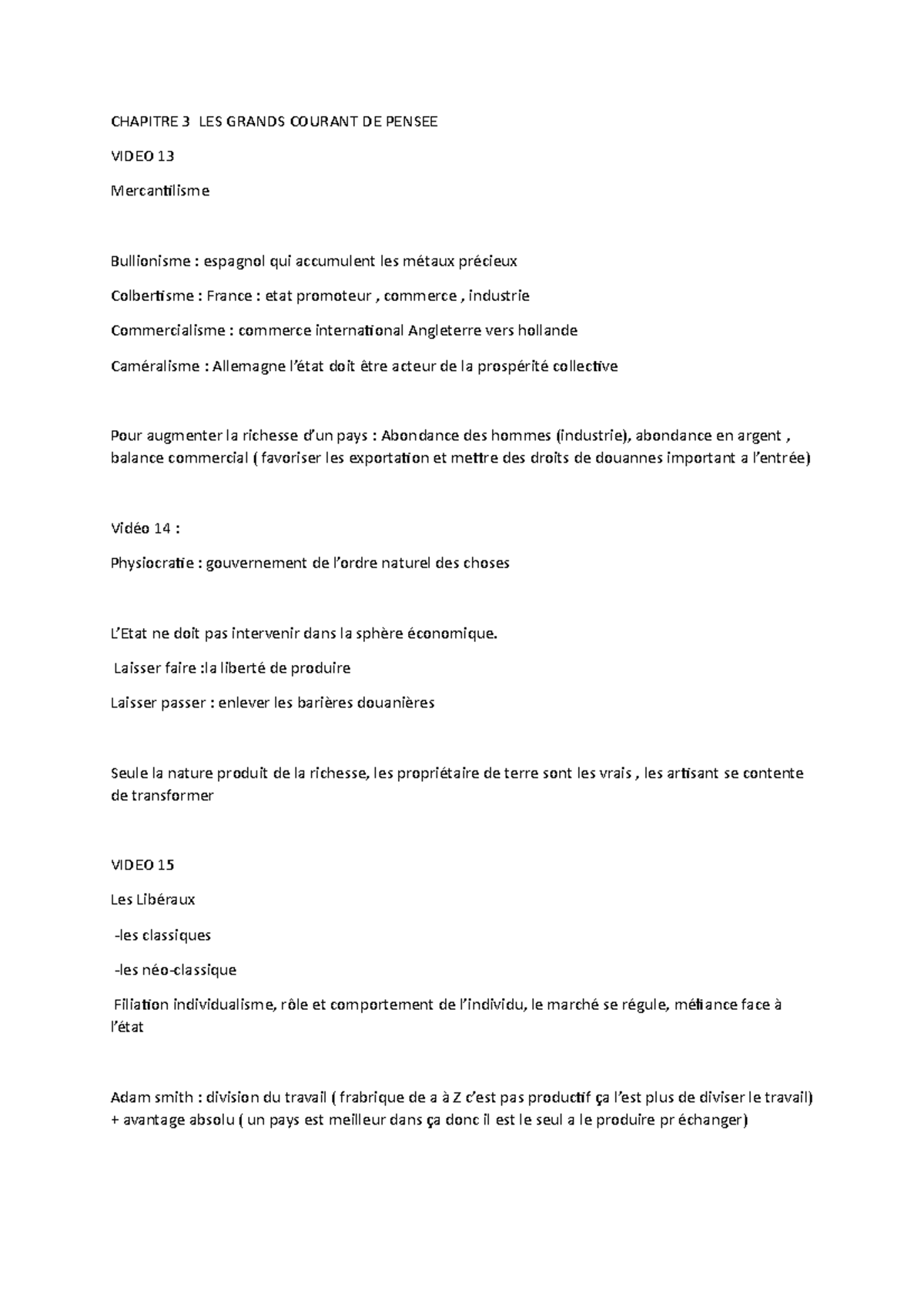 Chapitre 3 LES Grands Courant DE Pensee (RÃ©cup Ã©ration automatique ...