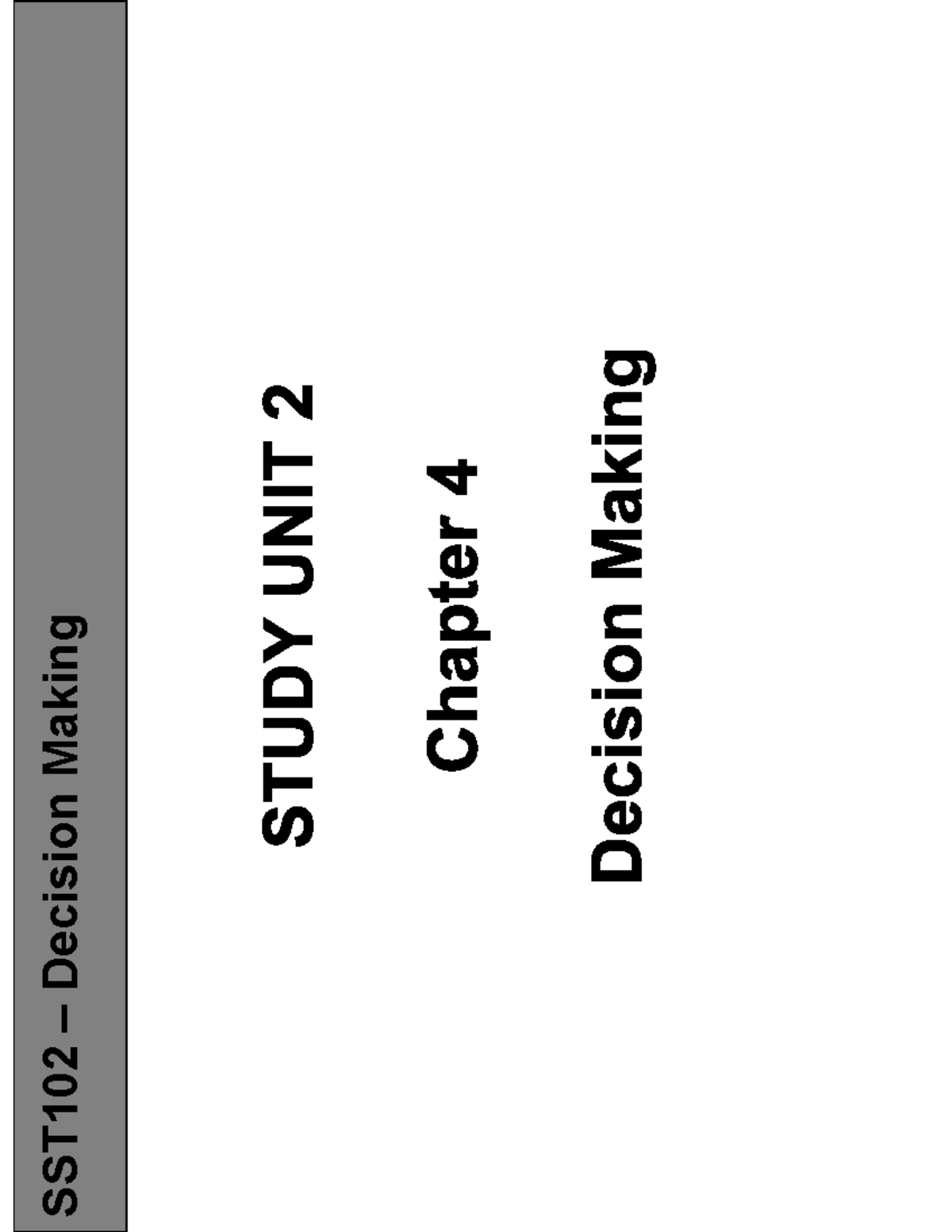 Chapt 4 Notes A U D I T O R Y T A C T I L E A N D V E S T I B U L A R S Y S T E M Decision 4170