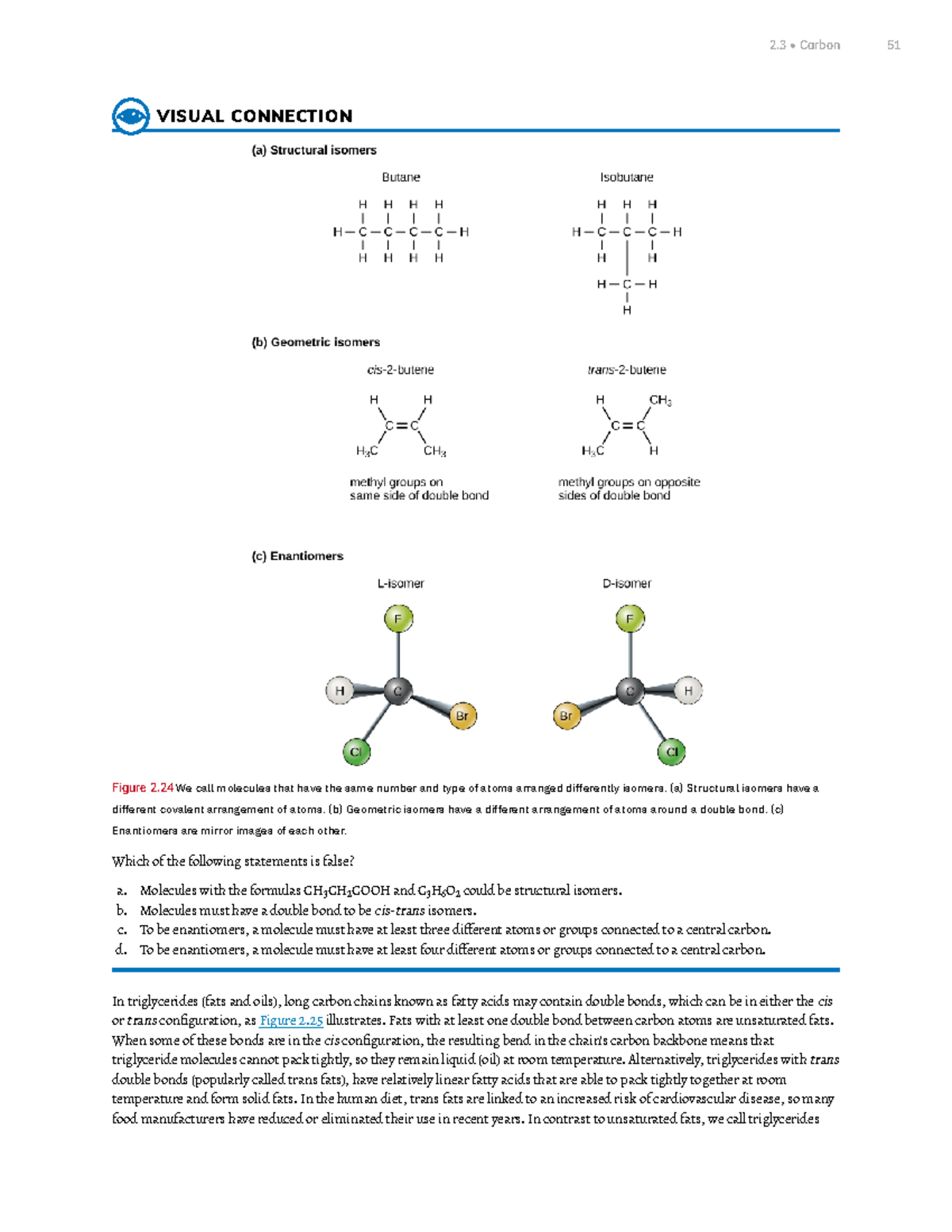 Chapter 2 The Chemical Foundation of Life Part 8 - VISUAL CONNECTION ...