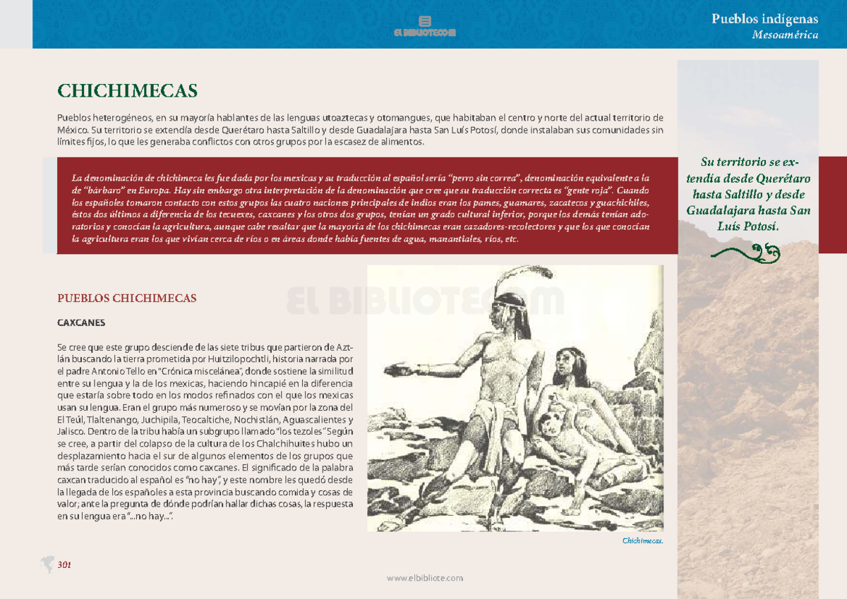 Chichimecas - Resumen Historia - 301 Pueblos indígenas CHICHIMECAS ...