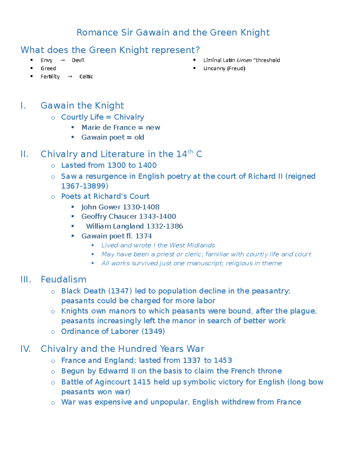 Sir Gawain and the Green Knight - What does the Green Knight represent ...