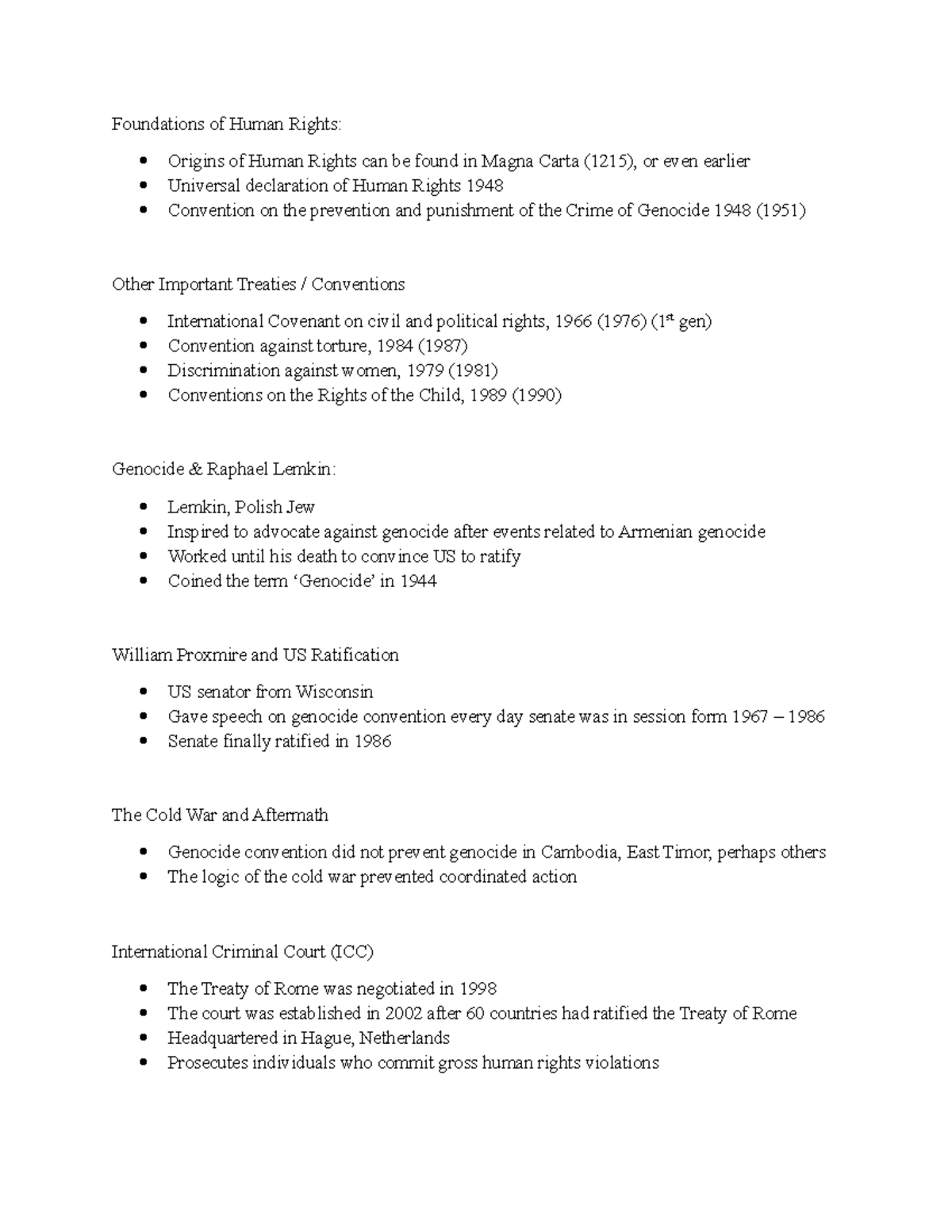 Week 6 - Globalization and Human Rights - Foundations of Human Rights ...
