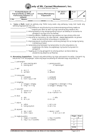 GEN MATH Q2 WEEK 7 Module 6 Logic FOR Reproduction - i General Mathematics Quarter 2: Module 6 ...