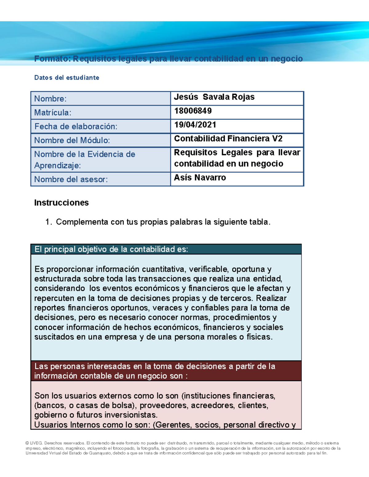 Savala Jesus Requisitos - Formato: Requisitos legales para llevar ...