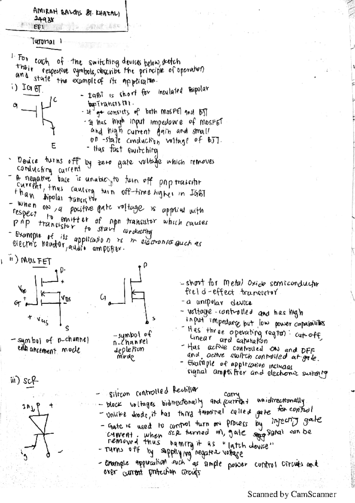 Tutorial 1 - Power Electronics - Studocu