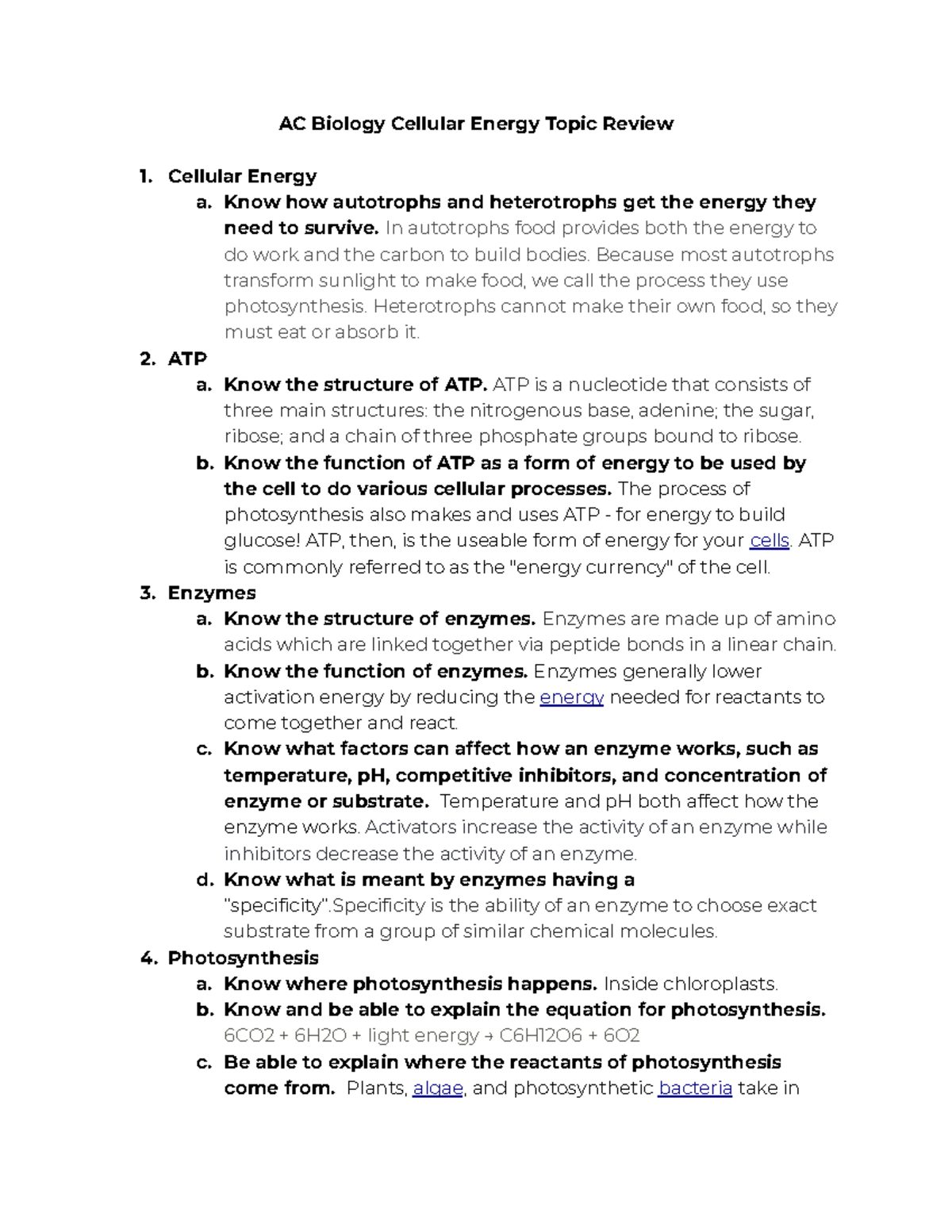 AC Bio Cellular Energy BIO Notes AC Biology Cellular Energy Topic ac-bio-cellular-energy-bio-notes-ac-biology-cellular-energy-topic