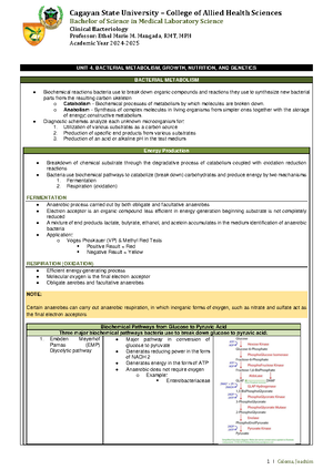 Clinical Bacteriology. Biochemical Tests - Cagayan State University ...