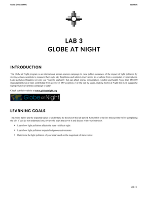 AST 201 Lab #10 Polynesian Wayfinding - Name: ATTENDANCE: 1PT LAB 10 ...