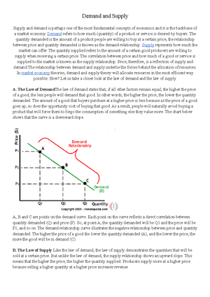 Chapter 4 - Study Guide - economic - CHAPTER 4: DEMAND, SUPPLY AND ...